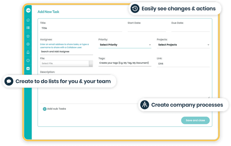 Collabow | Secure File Sharing, AI, Task Management & Chat”